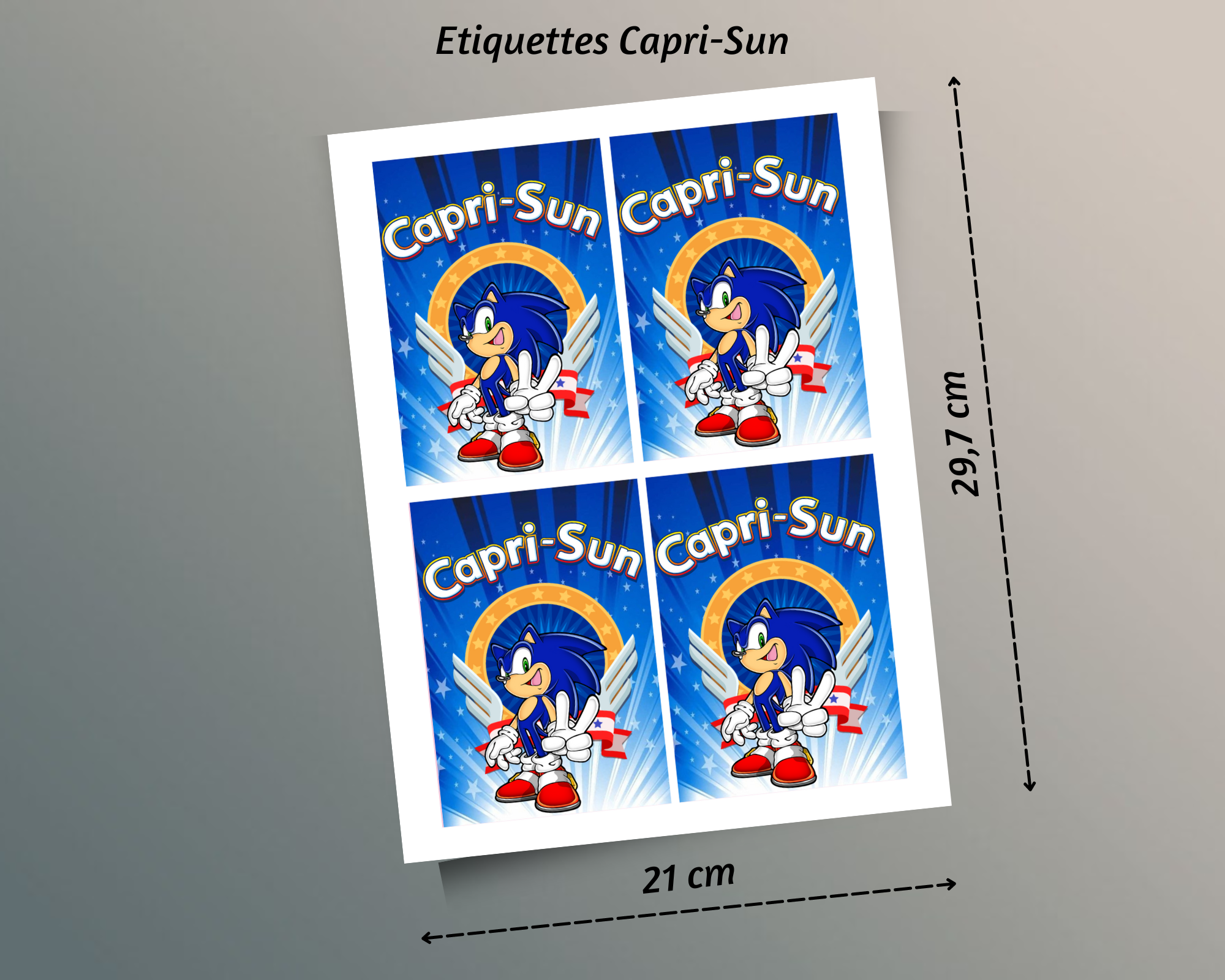 Étiquettes Thème Sonic - Events Custom